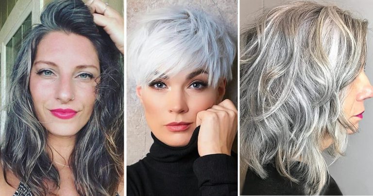 4 semplici tagli per capelli grigi per ringiovanire il viso dopo i 40